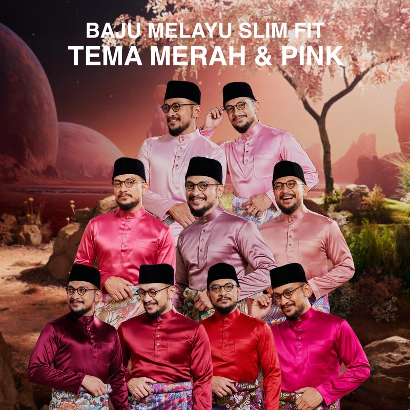 Baju Bulan Bintang 2024, Slim Fit, Tema Merah dan Merah Jambu, - TikTok ...