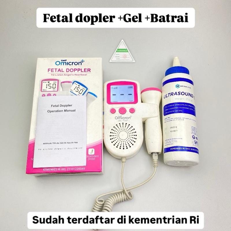 Alat Fetal Doppler Pendeteksi DJJ janin TaffOmicron JSL-T501 Dengan Gel ...