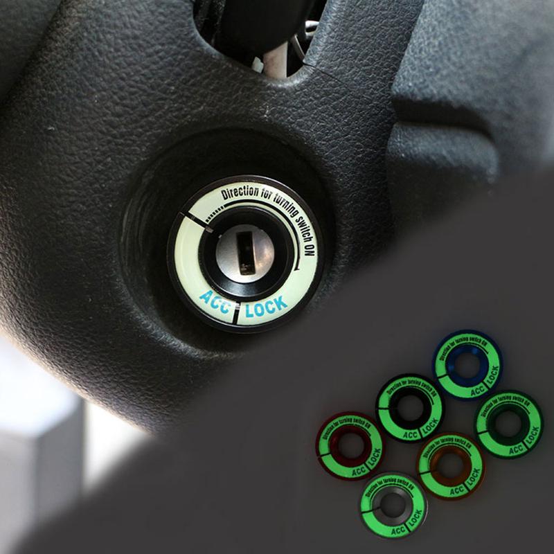 Luminous Car Ignition Key Lock Keyhole Decoration Ring for Volkswagen ...
