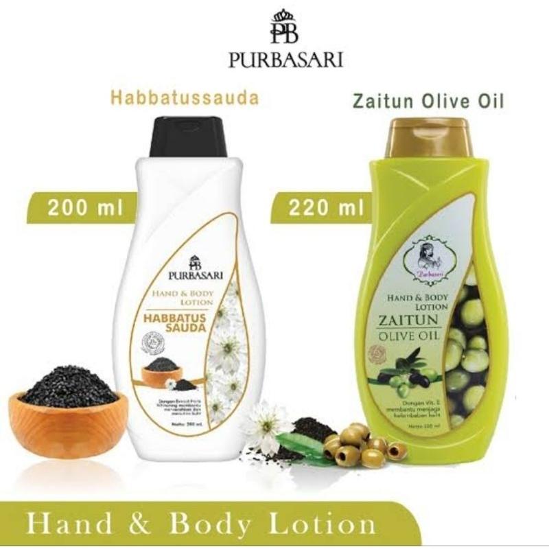 StellaMart Purbasari Hand and Body Lotion Zaitun 220ml Habbatussauda ...