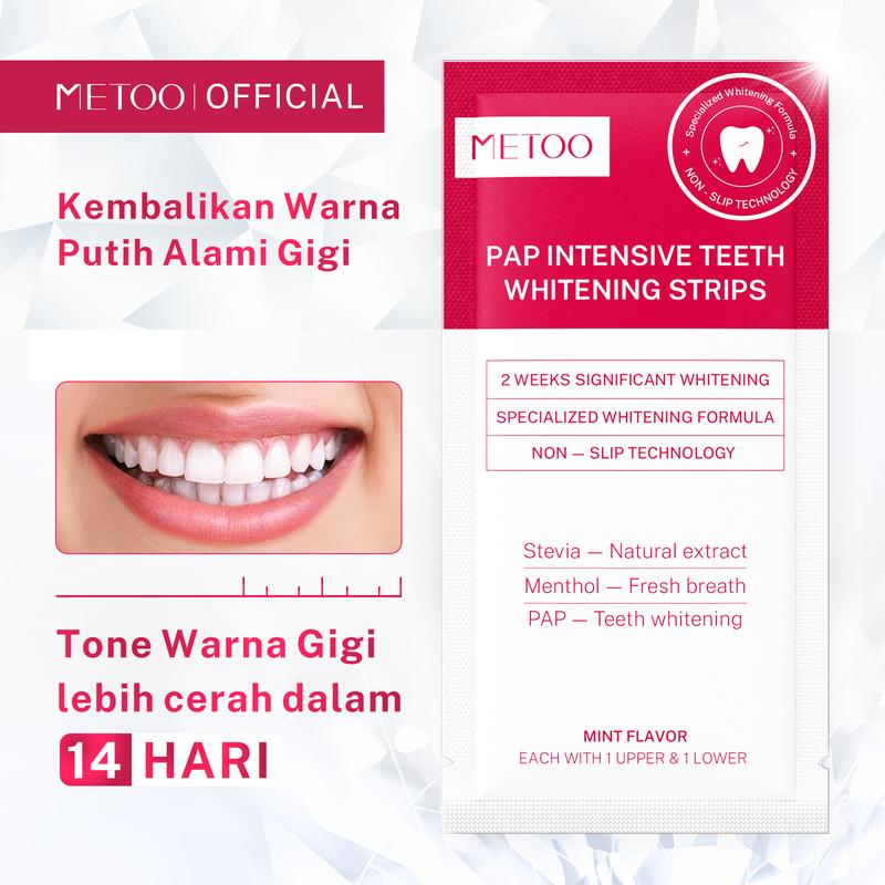 [BPOM] METOO PAP Intensive Teeth Whitening Strips 1/3/7 Sachet - Shop ...