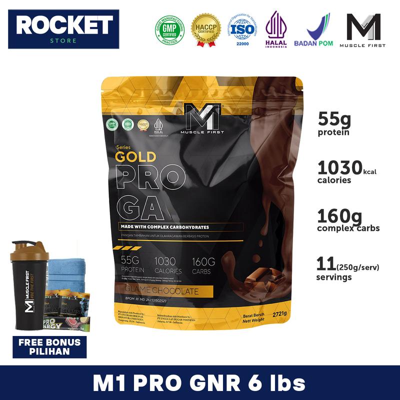 M1 Muscle First Pro Muscle Gain 6 lbs 2721 gr Suplemen Fitness - Shop ...