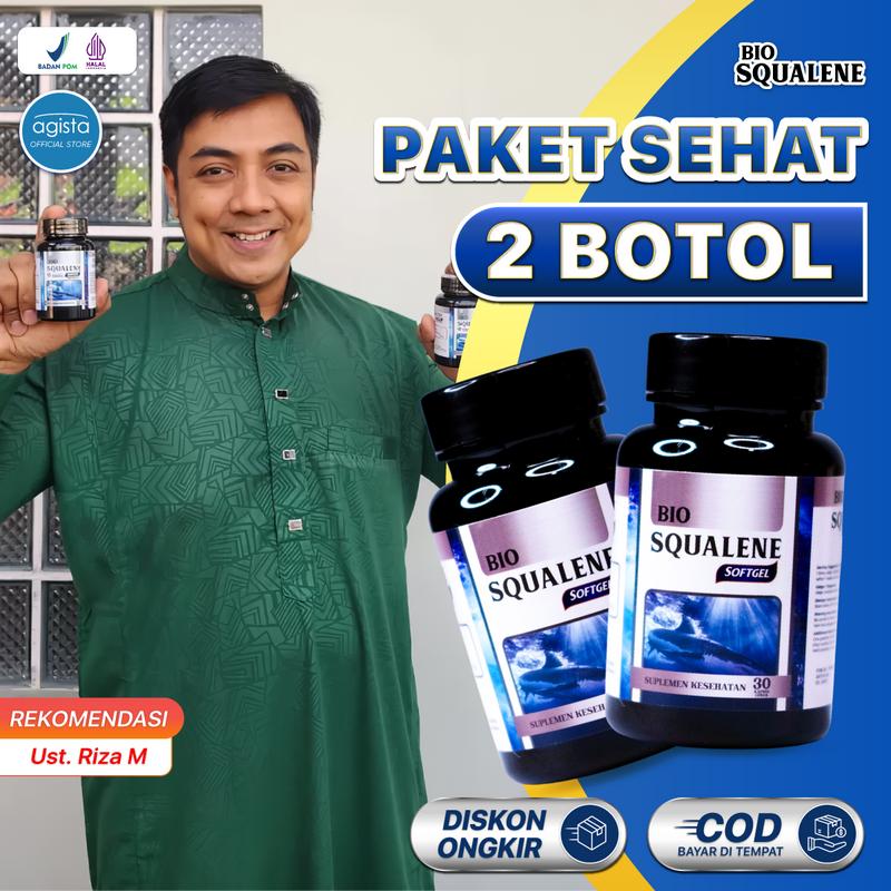 PAKET 2 Botol Bio Squalene Softgel Minyak Hati Ikan Hiu 100% - Shop ...