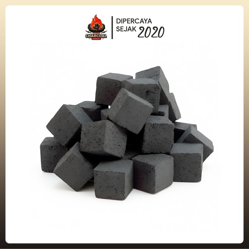 Arang Briket Cube 1 Kg BBQ Premium Food Grade Areng Barbeque Panggang ...