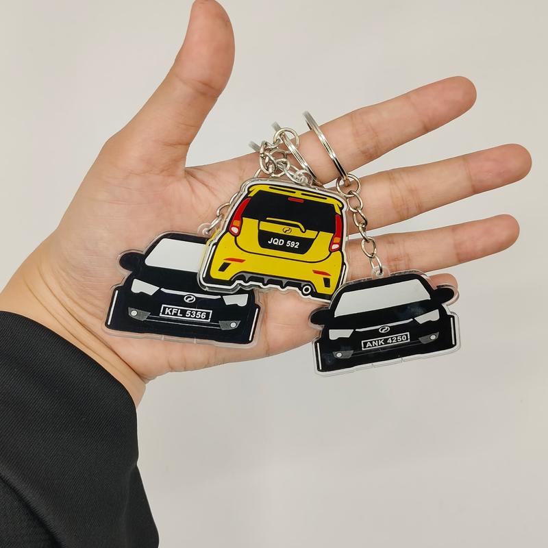 KEYCHAIN ACRYLIC KERETA | CUSTOM KEYCHAIN KERETA COMEL keychain ...
