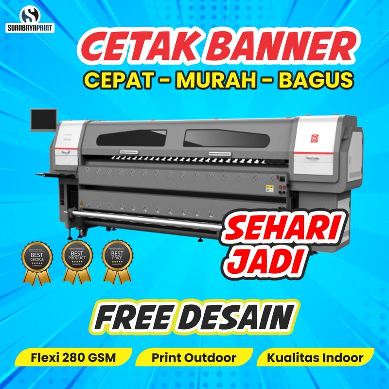 (FREE DESIGN) CETAK SPANDUK BANNER BAHAN FLEXI 280 GSM | PRINT - Shop ...