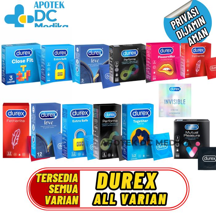 Jual Durex all varian, durex semua variasi, isi 3’s, isi 6’s, isi 12’s ...