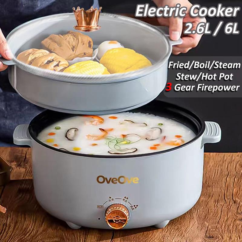 Electric Cooker Multipurpose Rice Cooker Hot Pot With Steame - TikTok ...