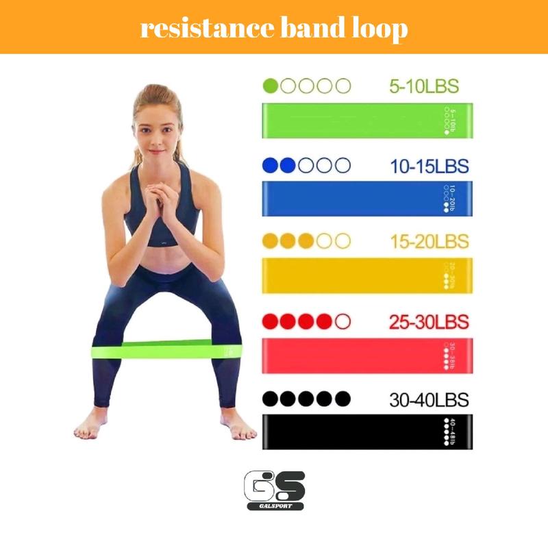 Resistance band loop tension karet elastis alat fitness gym otot - Shop ...