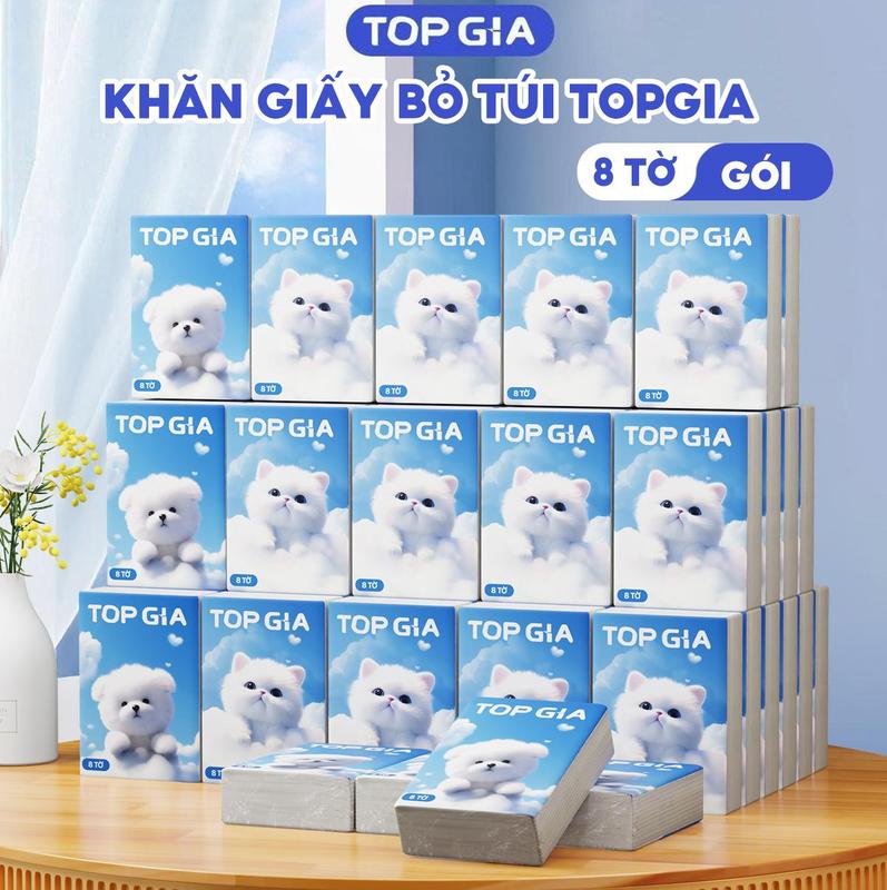 (SALE MỞ BÁN) Khăn Giấy Mini TopGia - Combo Khăn Giấy Mini Cao - TikTok ...