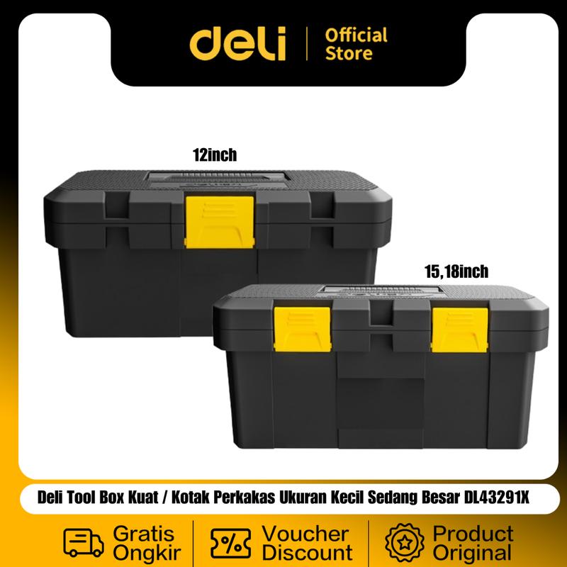 Deli Tool Box Kuat / Kotak Perkakas Ukuran Kecil Sedang Besa - Shop ...