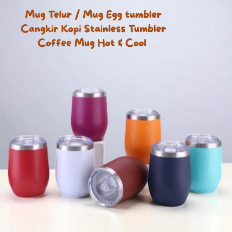 Mug Egg | tumbler telur eggCangkir Kopi Stainless Tumbler Coffee Mug ...