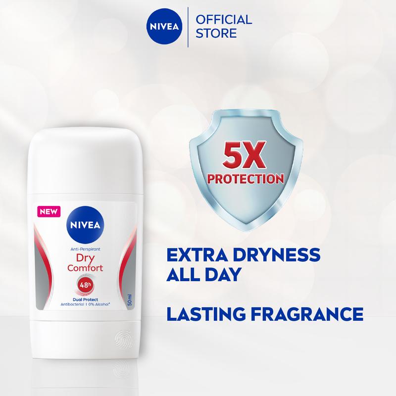 NIVEA Deodorant Female Dry Comfort Stick 50ml - TikTok Shop Singapore