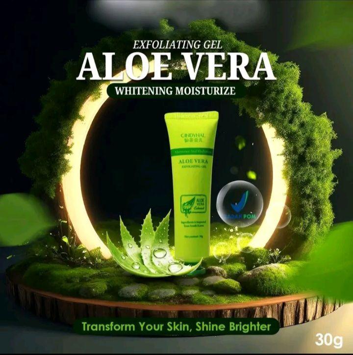 Aloe Vera Exfoliating Gel | Whitening & Moisturize Kulit Cerah Sehat ...