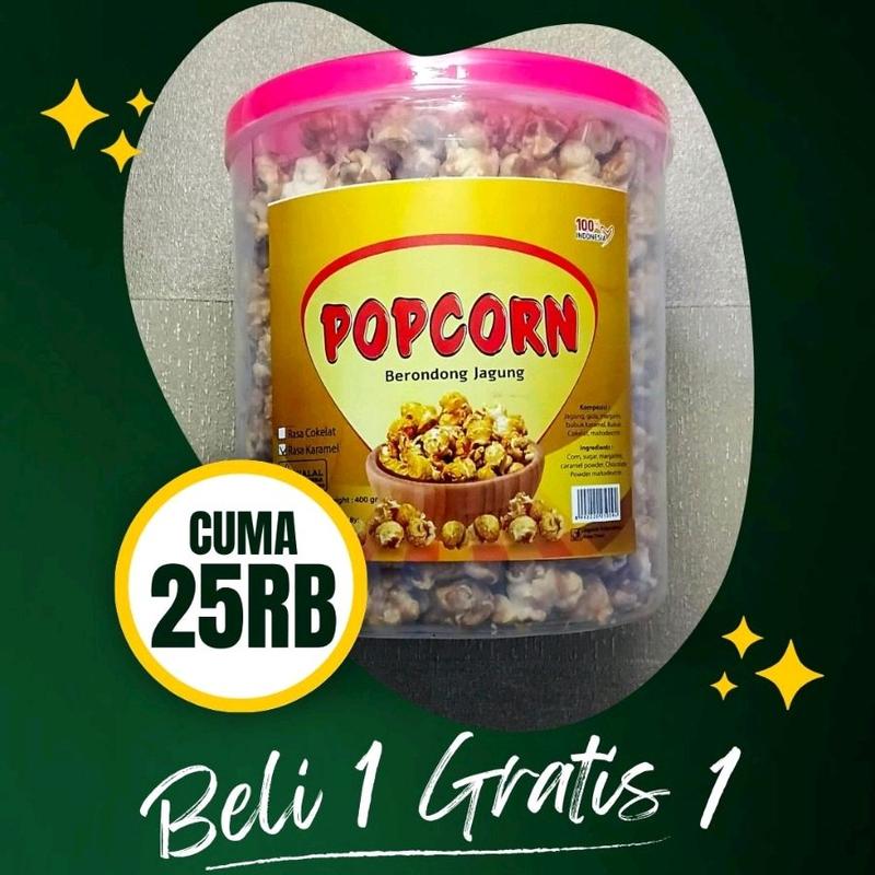 popcorn BELI 1 GRATIS 1 Karamel Camilan sncak enak dan gurihhhh Jajanan ...