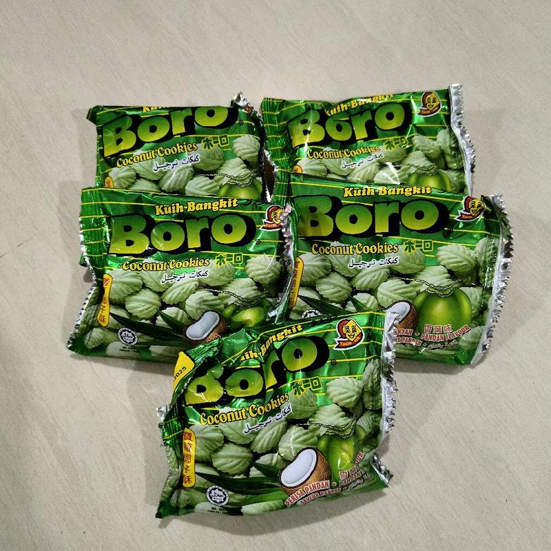 5 BISKUT BANGKIT BORO DUA PERASA . PANDAN DAN ORIGINAL. PACKING ...