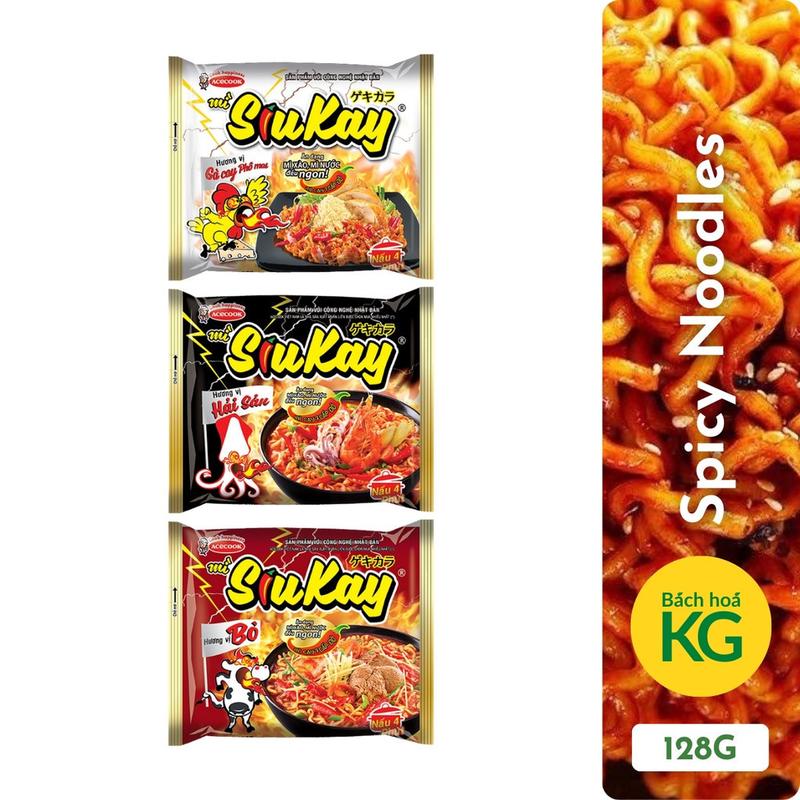 SiuKay Super Spicy Noodles 128g - Mi Siu Kay Vietnam Food Soup - TikTok ...