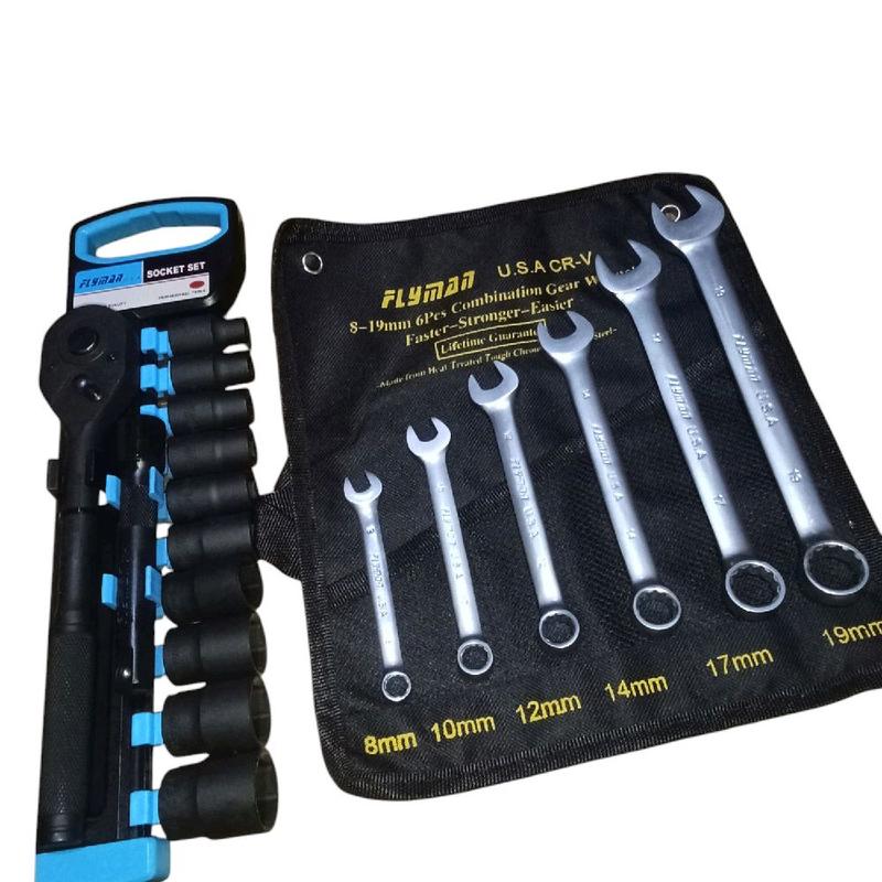 Flyman Tools Original Heavy Socket Set for Professional 6 Points ...