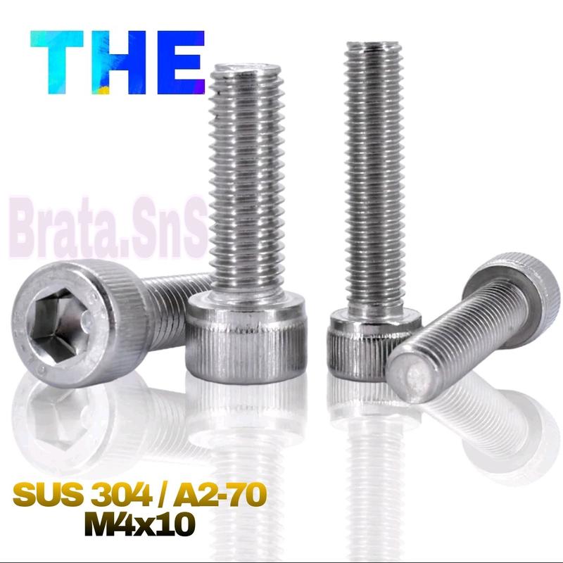 Baut L SUS 304 / Baut L Stainless Steel 304 A2-70 M4 - Shop | Tokopedia