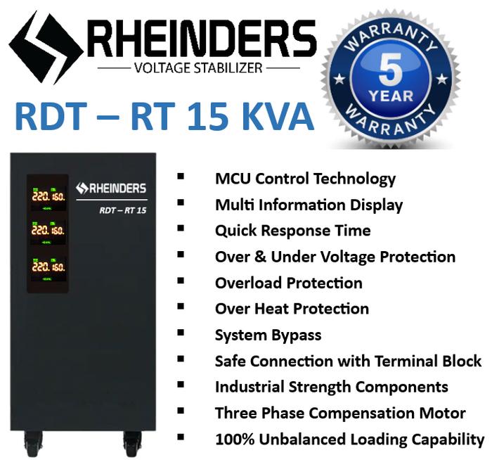 Jual Stabilizer Listrik 15 KVA 3 PHASE RHEINDERS / Stavolt listrik ...