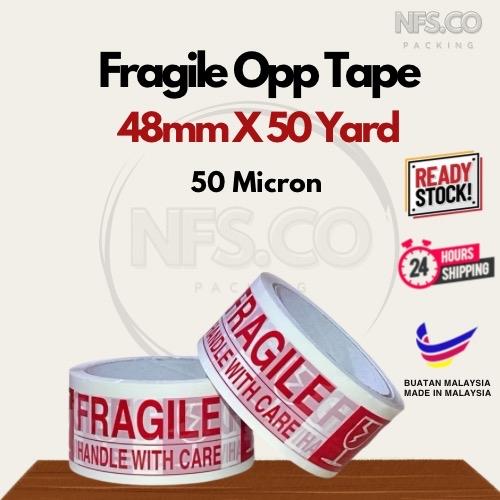 Fragile OPP Tape Printed Handle With Care (50μm x 48mm x 50y) - TikTok ...