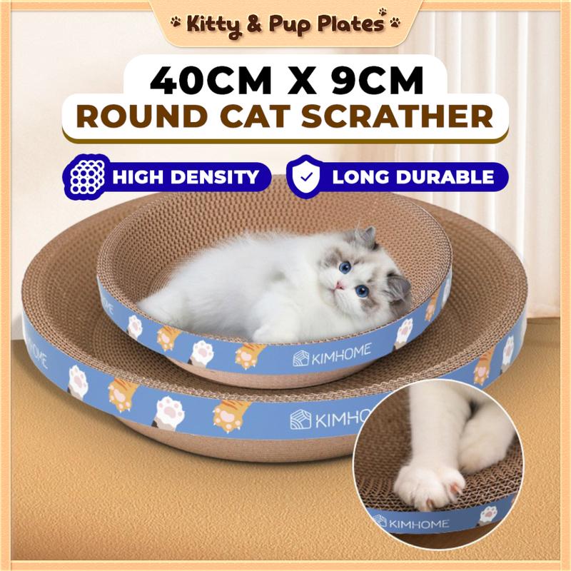 Round Bowl Cat Scratcher Scratching Scratch Board Pad Toy / Cakar ...