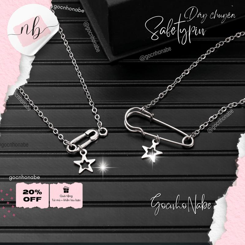 Safety pin Star Necklace - Stainless Steel Material - Women Jewelry ...