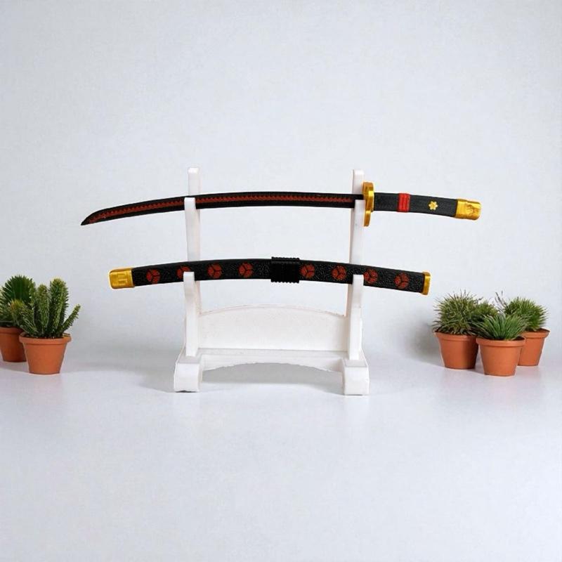 Miniatur Katana Roronoa Zoro Black Blade dengan Stand - Pedang/Katana ...