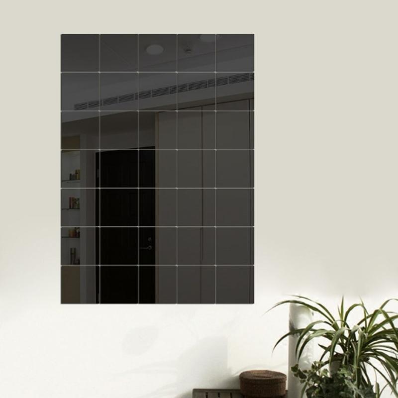 Stiker Cermin Kotak Kaca Dinding Akrilik Acrylic Mirror Sticker - Shop ...