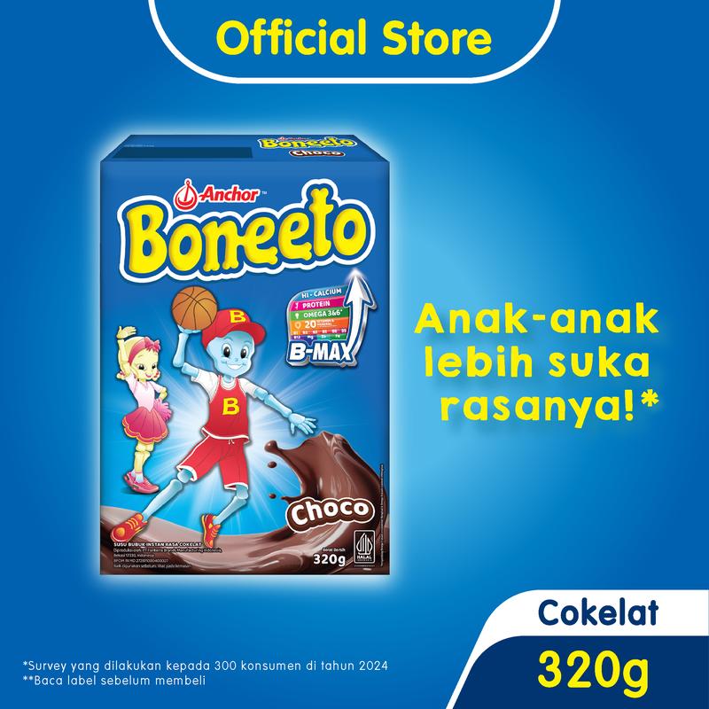 Boneeto Susu Bubuk Cokelat 320g - Dukung Daya Pikir dan Tubuh Aktif ...