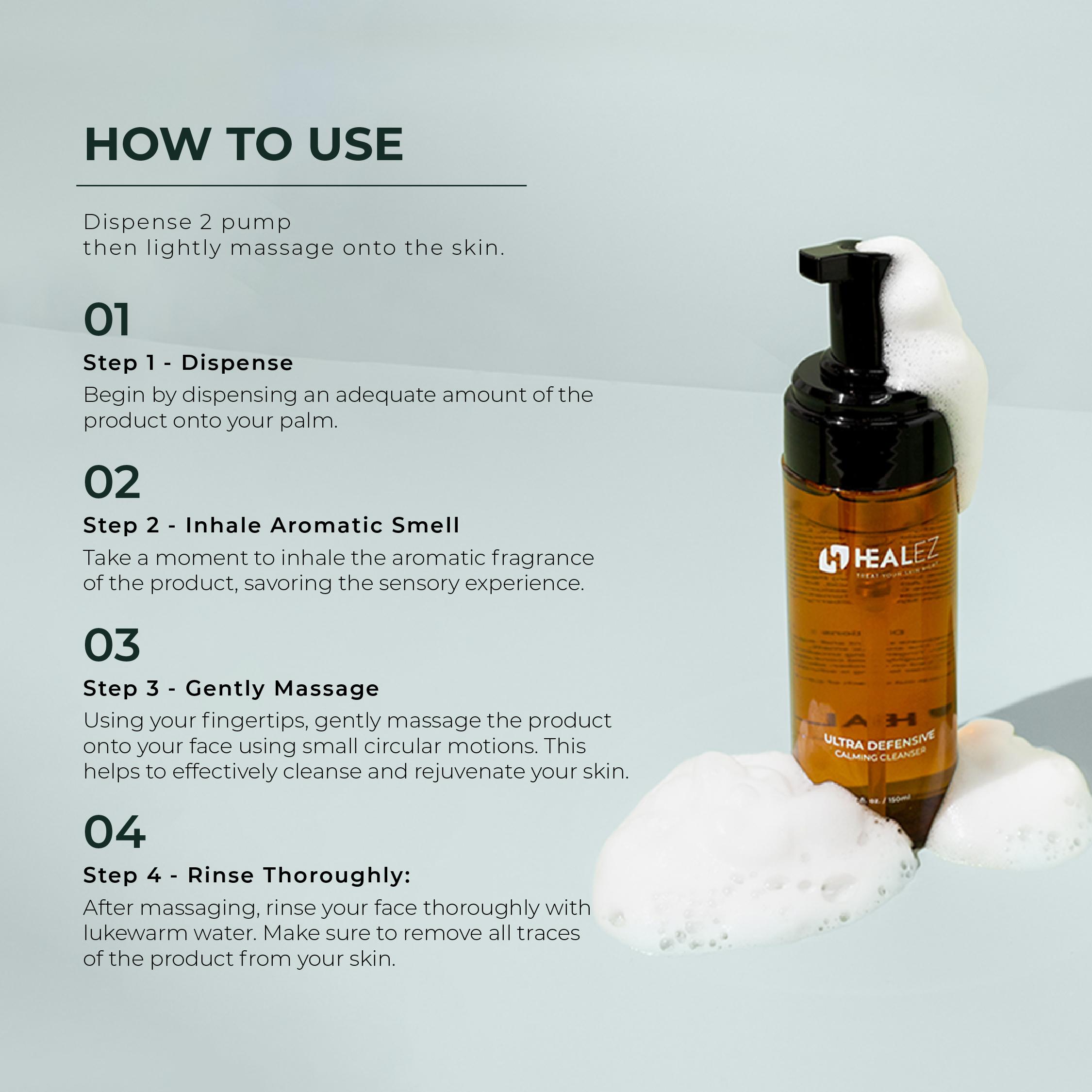 HEALEZ ULTRA DEFENSIVE CALMING CLEANSER – Healez Sdn Bhd