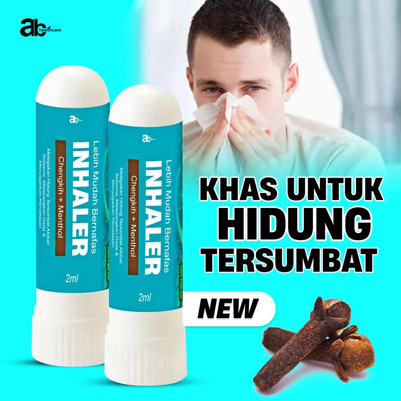 AB HEALTHCARE INHALER RESDUNG CENGKIH + MENTHOL - TikTok Shop Malaysia
