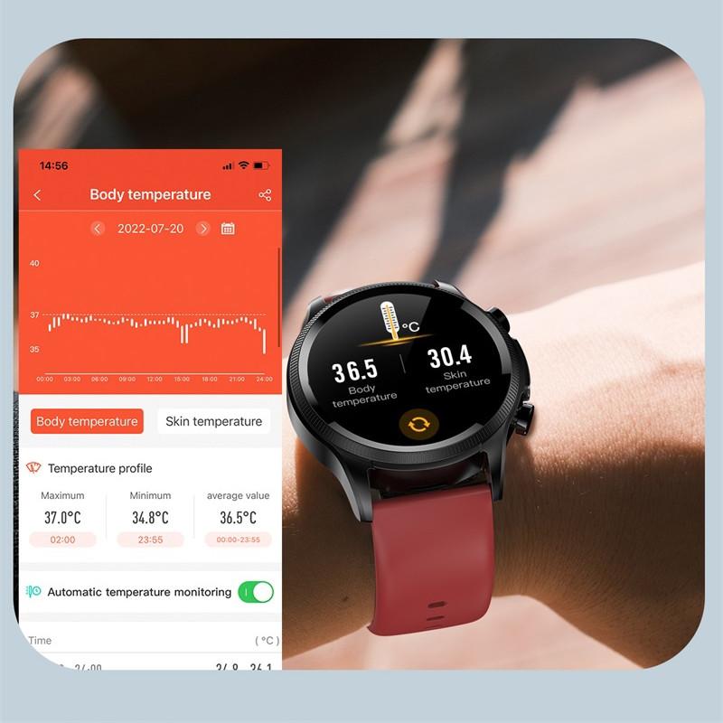 E400 Smart Watch Body Temperature ECG PPG HRV PTT Blood Sugar Blood ...