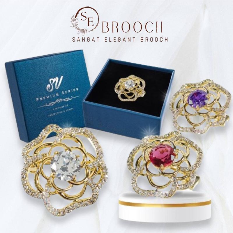 SE Brooch Premium Colorful Austria Exclusive Flower Brooch Pin - TikTok ...