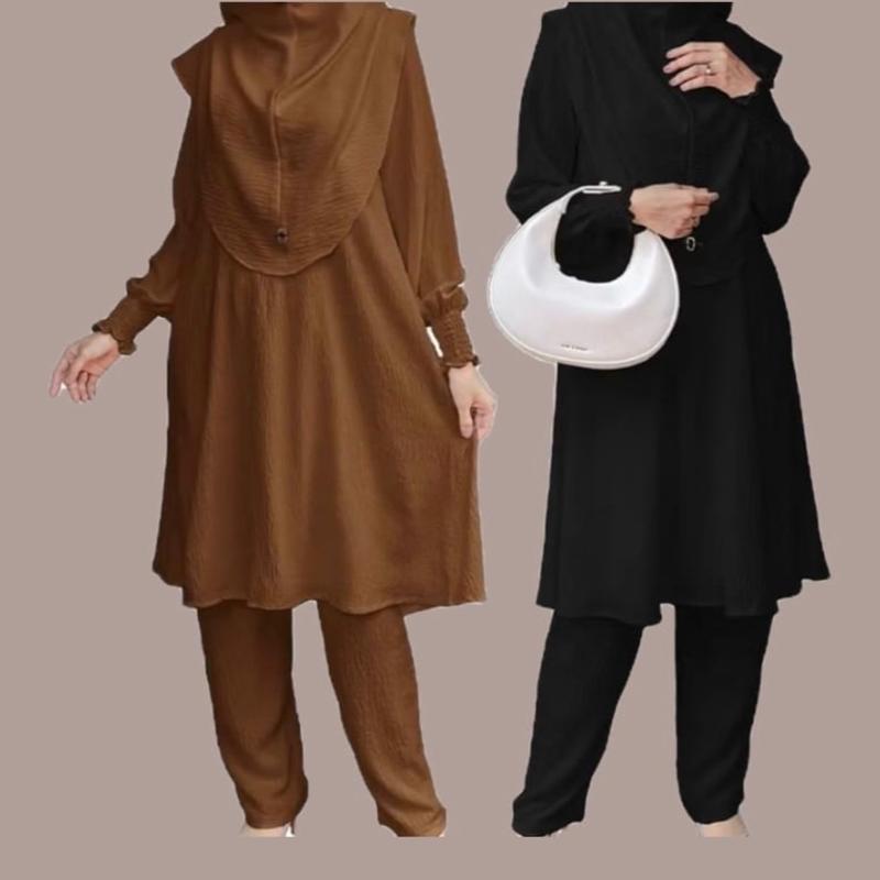 SUIT MADINAH (SET BAJU DAN SELUAR) PREMIUM CEY AIRFLOW SUIT - TikTok ...