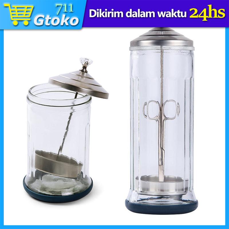 Sterilizer Jar Barber Salon Alat Cukur Gunting Sterilizer Kaca ...