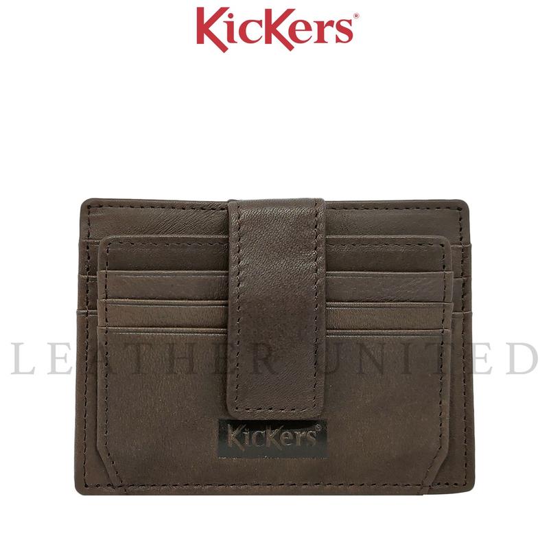 Kickers Genuine Top Grain Leather Dual Button Multifunction Card ...