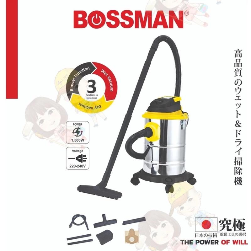 BOSSMAN SERIES 3 in 1 Vacuum Cleaner - Bossman Wet & Dry Vacuum ...