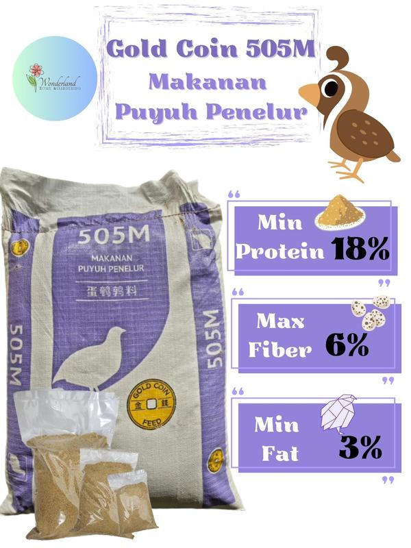 [REPACK 3KG] Gold Coin 505M Makanan Puyuh Penelur Quail Feed - TikTok ...