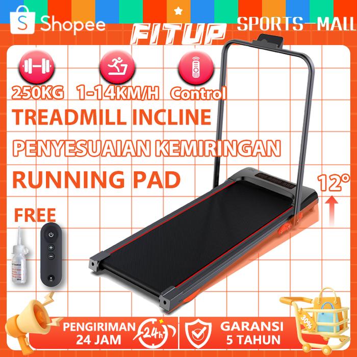 Jual Fitup Treadmill Elektrik Treadmill Low Watt 1-14KM Treadmill ...