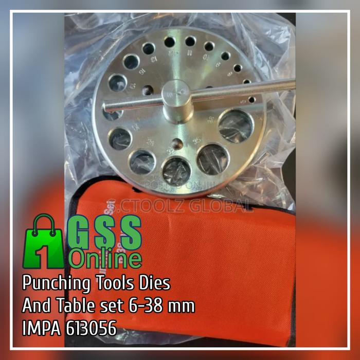 Jual IMPA 613056 Punching Tools Dies and Table Set 6-38mm Alat Pelubang ...