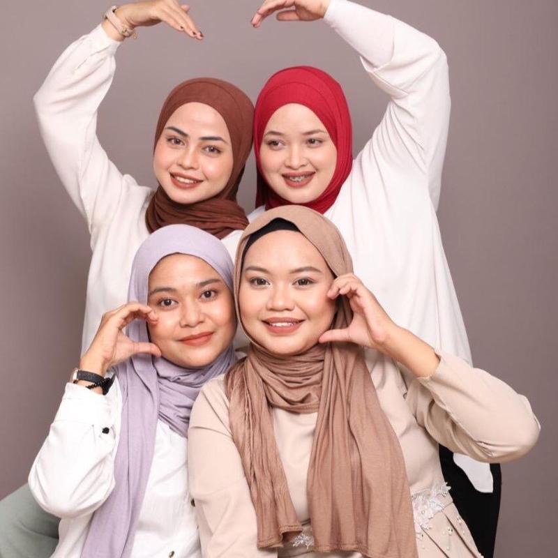Shawl Cotton Jersey Plain Shawl Malas (1.8 m) by Online Pashmina ...