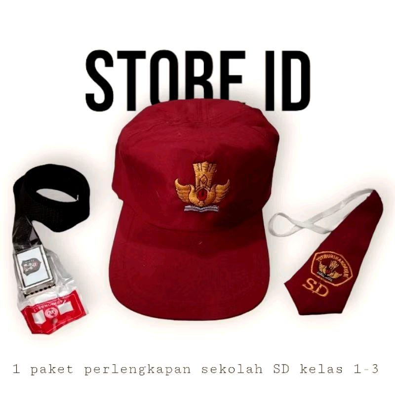 paket topi dasi dan gesper sekolah sd kelas 1-3 putra dan putri - Shop ...