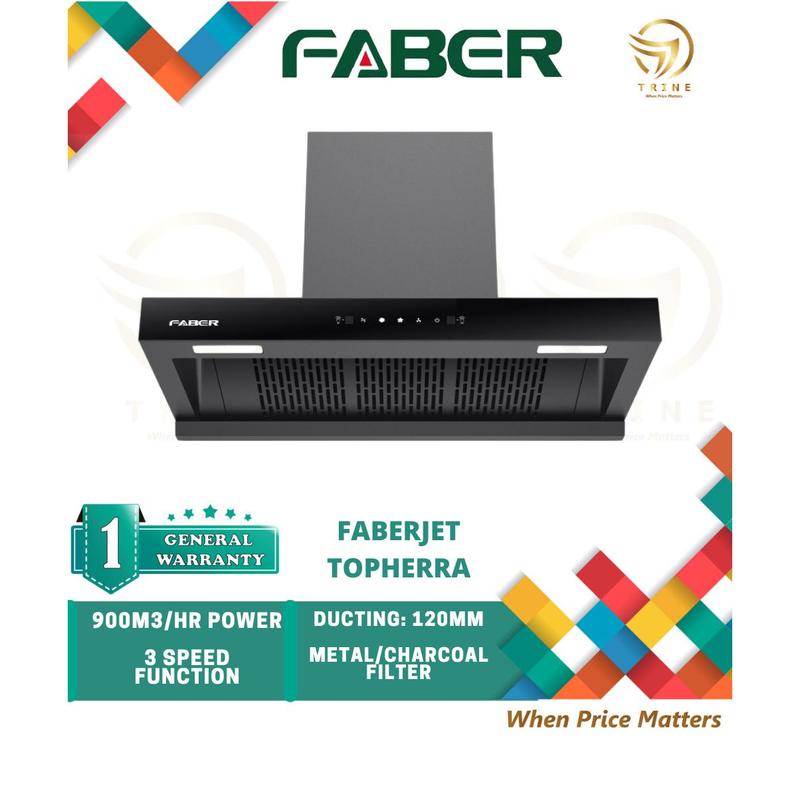 FABER 900m3/hr T-SHAPE CHIMNEY HOOD FABERJET TOPHERRA - TikTok Shop ...