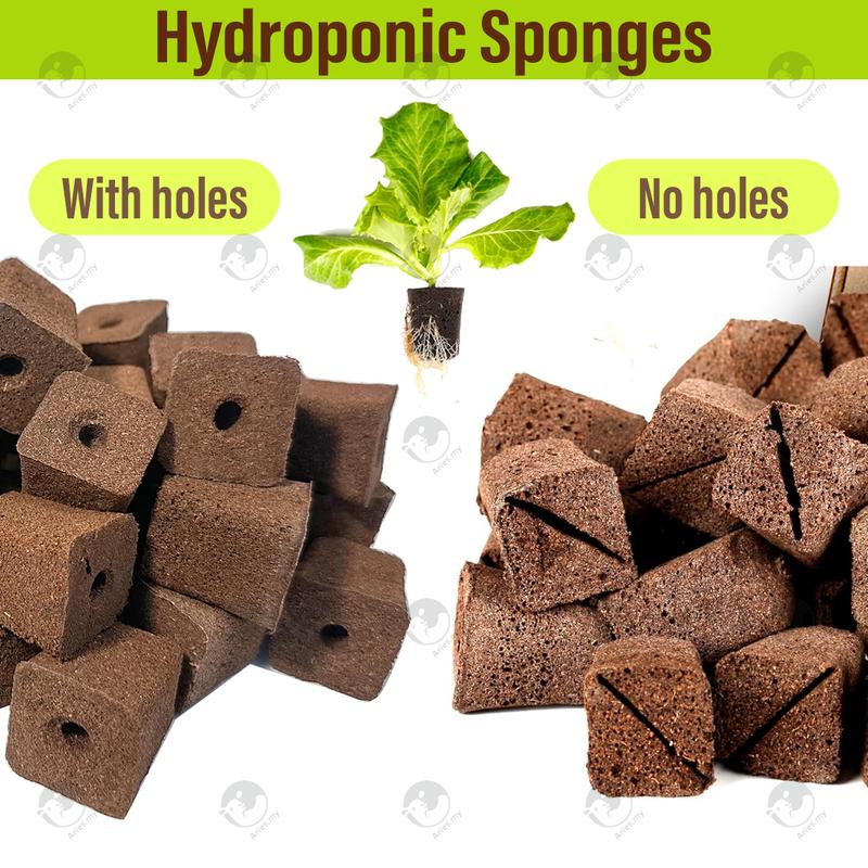 span bunga span benih Hydroponic Seed Pod Replacement Grow Sponge Root ...