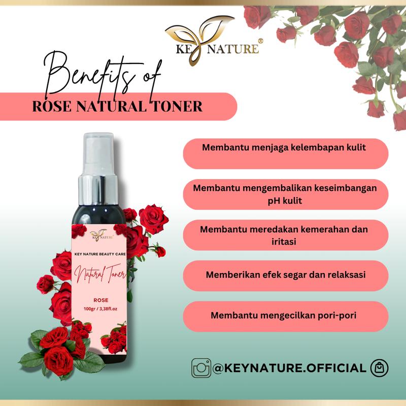 100 % NATURAL SOOTHING ROSE FACE TONER / ROSE SPRAY TONER Mawar - Shop ...