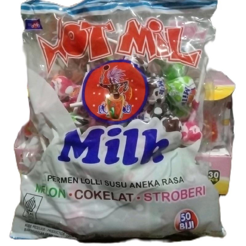 permen HOT MIL MILK isi 50pcs - Shop | Tokopedia