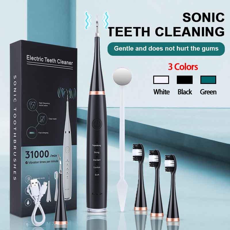 Electric Toothbrush Tooth Cleaner Teeth Whitening Tartar Removal ...