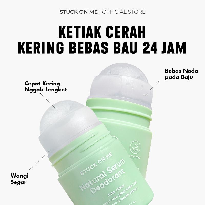 Stuck On Me - Natural Serum Deodorant Pure Fresh 50ml - Mengontrol Bau ...
