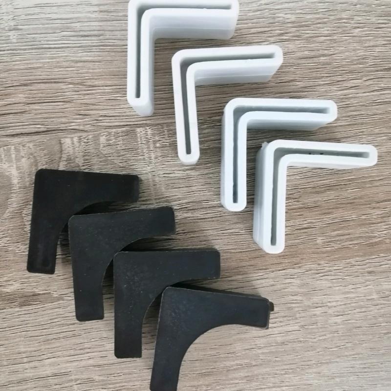 [SIMPLE RACK] Angle Bar Bracket Rubber Base Rack Joint Bracket ...